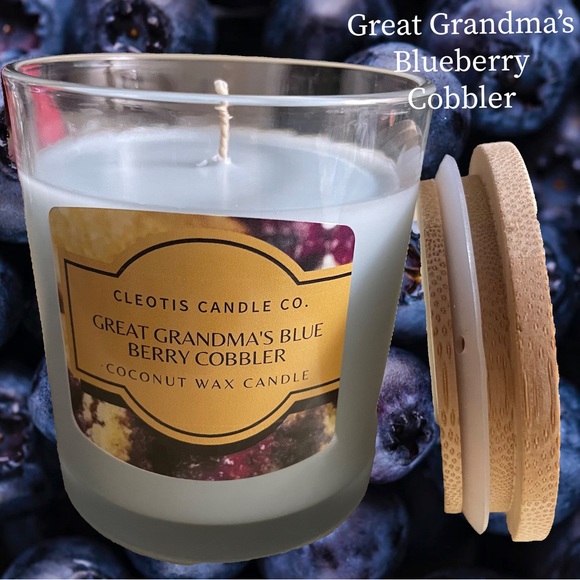Cleotis Candle Co | Accents | Great Grandmas Blueberry Cobbler Coconut ...